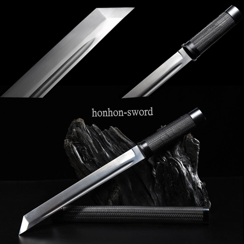 18'' 9260 Spring Steel Tanto Mini Self-defence Japanese Samurai Short ...