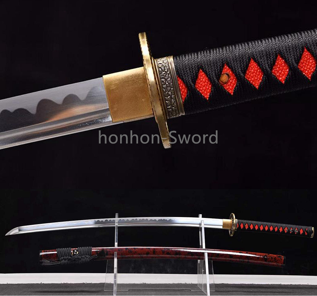 High Manganese Steel Japanese Katana SHINOGI ZUKURI Samurai Sword Full ...